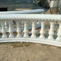 China Marble Sculpture Staircase Railing Balustrade Handrail with Decorative Carving Design for sale
