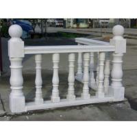 China Marble Balcony Balustrade Hand Carved Stone Sculpture for Outdoor House Yard Decoration for sale