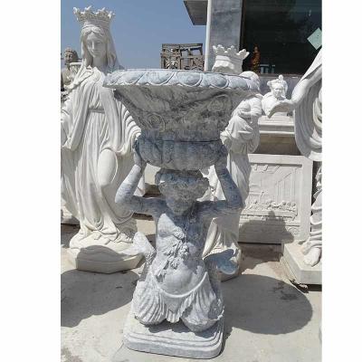 China Natural Stone Marble Vase Flower Pot Collection for Outdoor Home Decor Customization for sale