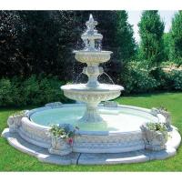 China Natural Marble Crafts Garden Fountain for Customized Color Outdoor Drinking Water for sale