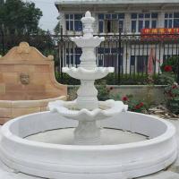 China Natural Marble Crafts Garden Fountain for Customized Color Outdoor Drinking Water for sale