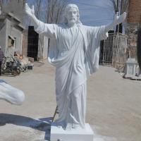 China Hand Carved Religious Marble Sculpture of Jesus Customized Color for Church and School for sale