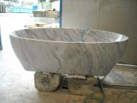 China Custom New designer manufacturers direct luxury bath freestanding marble glass steel bathroom 2 person hot tub for sale