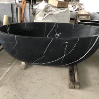 China Custom European Style Large Freestanding Green Marble Natural Stone Bathtub for sale for sale