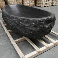 China Custom European Style Large Freestanding Green Marble Natural Stone Bathtub for sale for sale