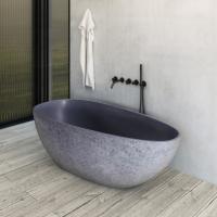 China Custom Hotel Modern Customized Handmade Solid White Marble Bathroom Freestanding Bathtubs for Adults for sale