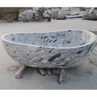 China High Quality Bathtub for Shower Marble Products Freestanding Simple Square Whirlpools Marble Tub for sale