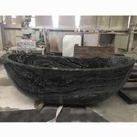 China 2024 Custom Marble Bathtub Calacatta Viola Natural Stone Bathroom Freestanding Bathtub for sale