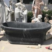China Custom Large Rectangular Bathtub with Modern Design and Natural Stone Material Sculpture for sale