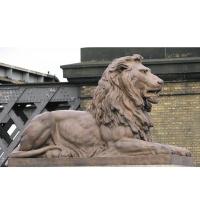 China Custom Outdoor Garden Decor Stone Carving White Marble Granite Lion Statues Sculpture For Sale for sale