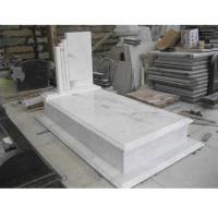 China Custom Carrara Marble Upright Headstone Carved Flower Olive Rose White Tombstone New Zealand Tombstone Flower Tombstone for sale