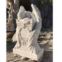 China Custom High Quality New Design Yellow Granite Marble Angel Statue Tombstone And Monument Prices For Sale for sale