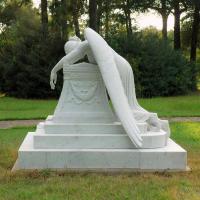 China Custom High Quality New Design Yellow Granite Marble Angel Statue Tombstone And Monument Prices For Sale for sale