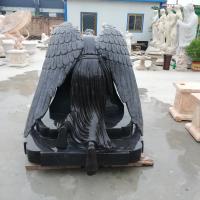China American Style High Polished Grey And Black Marble Stone Monument New Design Double People Tombstone And Double Gravestone sale for sale