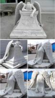 China American Style High Polished Grey And Black Marble Stone Monument New Design Double People Tombstone And Double Gravestone sale for sale