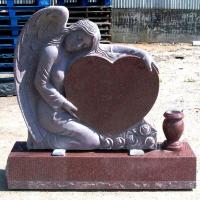 China Custom Outdoor Decor Cheap Price White marble baby angel statue Tombstone for graves with engraving for sale