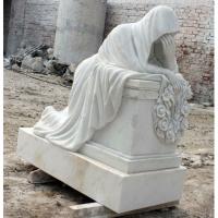China Marble Sculpture Angel Engraving Baby Statue Cemetery Tombstone Headstone Monument for sale