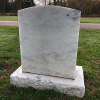 China Hand Carved Natural White Marble Weeping Angel Headstone Tombstone marble angel tombstone For Sale for sale