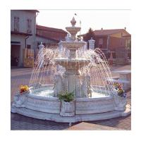 China Custom Garden Marble Waterfall Fountain Decorations in Zoo with Customized Color Stone for sale