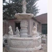 China Custom high quality large outdoor garden white marble stone 3 tier water bowl fountains prices for sale