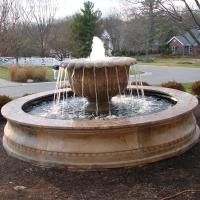 China Nature Stone Customized Outdoor Decor Marble Fountain Garden Decoration Marble Water Fountain for Sale for sale