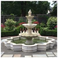 China Handmade Large Individual Garden Decoration Marble Fountain with Horse Sculpture For Sale for sale