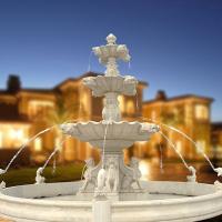 China handmade large outdoor marble garden 3 tier water fountain outdoor natural stone fountains for sale for sale