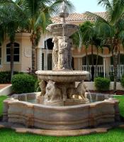 China handmade large outdoor marble garden 3 tier water fountain outdoor natural stone fountains for sale for sale