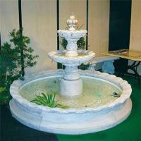 China Outdoor Garden Decoration Marble Fountain in Customized Size with Hand Carved Technique for sale