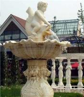 China Custom Hot Garden Decoration Stone Marble Fountain Statue Sculpture Bowls For Sale for sale
