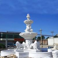 China Large Hand Carved Granite Pineapple Stone Water Fountain for Customized Garden Design for sale