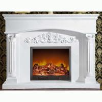 China Customized Home 3D Cheap Indoor Mantel Interior Decorative Marble Fireplace Surround Natural Marble Fireplace For Sale for sale