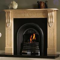 China Luxury design hand carved natural stone marble fireplace sculpture for Indoor Home Decor for sale