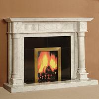 China Custom White Marble Fireplace Natural Indoor Decorative Hand Carved Marble Fireplace for sale