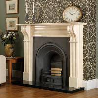 China Indoor Customized Italian Carrara White Marble Fireplace Surround for Home Decoration for sale
