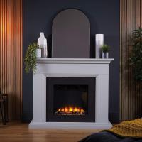 China Indoor Customized Italian Carrara White Marble Fireplace Surround for Home Decoration for sale