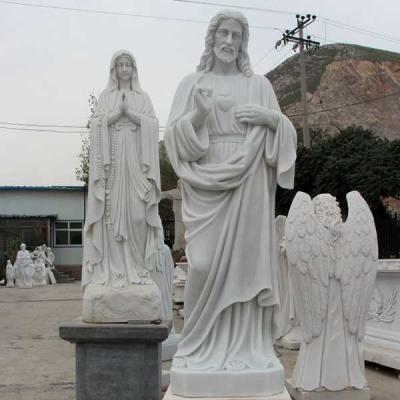 China Garden Stone Virgen De Guadalupe Statues Custom Life Size Marble Virgin Mary Molds for sale
