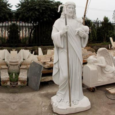 China Hand Carved Marble Mourning Christ Pieta Sculpture Custom Natural Stone Jesus Mary Statue for sale
