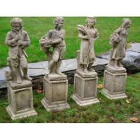 China factory wholesale life-size indoor Classic White four season goddess polishing marble statues for garden decoration for sale