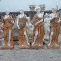 China Technique Hand Carved White Marble Stone European Style Statue Molds for Garden Decor for sale