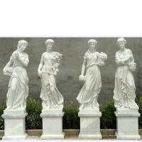 China Outdoor Life Size Marble/Granite Season Goddess Statues Stone Lady Sculpture In Marble for sale