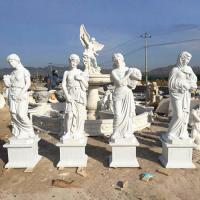 China Customizable White Natural Marble Statue of Goddess David Zeus of Western Characters for sale