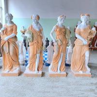 China Marble Four Seasons Goddess Statue for Garden Art Sculpture Custom Design White Stone for sale