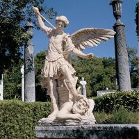 China Life Size Outdoor Decoration Angel Marble Sculpture Statue Customized Color Monument for sale
