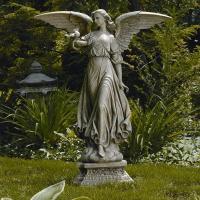 China Outdoor Marble Couple Angel Statue Stone Cupid and Psyche Love Sculpture For Sale for sale