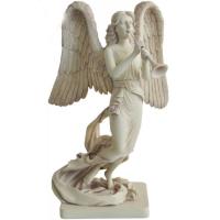 China custom outdoor large life size marble stone big figurines tall giant guardian angel statues for sale for sale