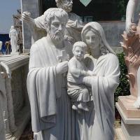 China Customized Color Large Outdoor Stone Vierge Marie Granit Statue for Catholic Religious for sale