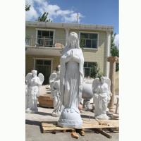 China Marble Sculpture Custom Life Size Outdoor Virgin Mary Statue for Religious Decoration for sale