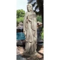 China Religious statue Mary marble statue of the Virgin Mary Maria in white marble for sale for sale