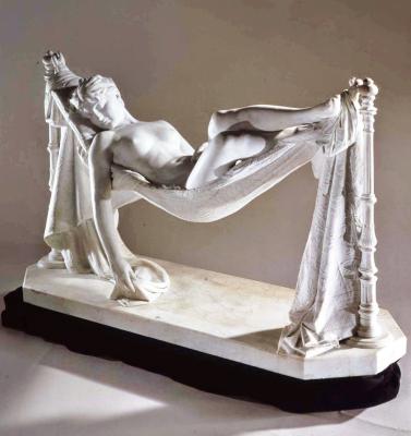 China Custom Full Hand Carving Marble Sculpture Life Size Natural Stone Nude Lady Statue for sale